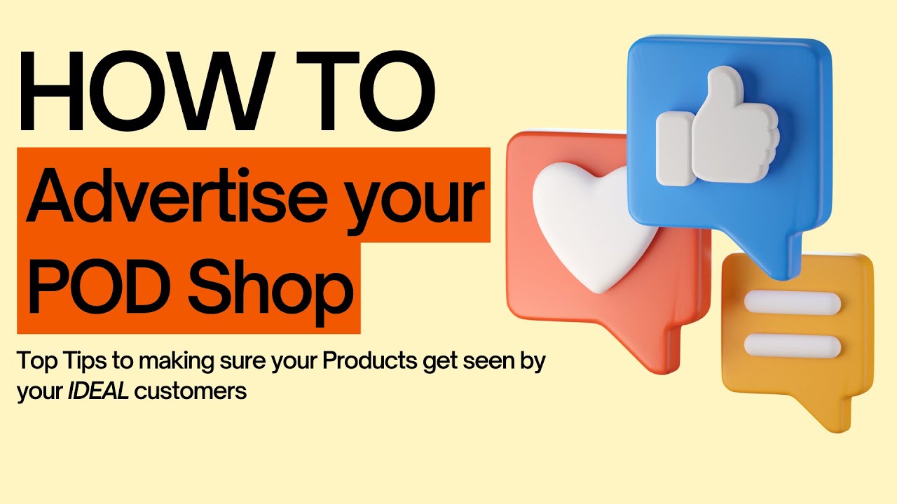 Marketing your Print on Demand Shop, How to Advertise your POD Website ...