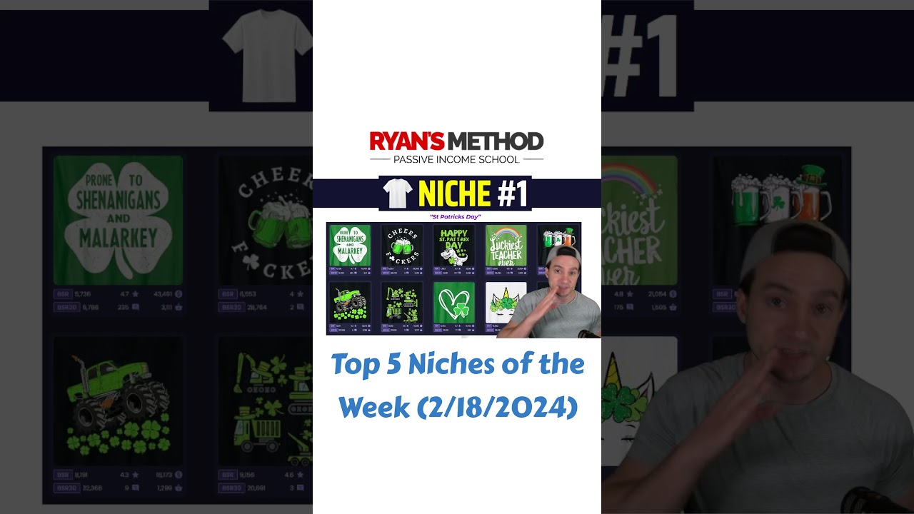 TOP 5 NICHES 🔥 Print on Demand Niche Research # 196 — (2/18/2024) # ...