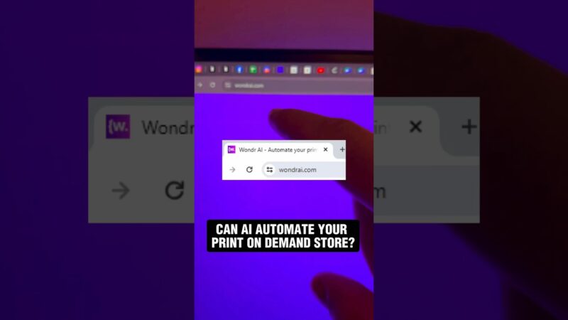 Automate your print on demand store using AI. #WondrAI #PrintOnDemand #AI #AITools #Ecommerce ...
