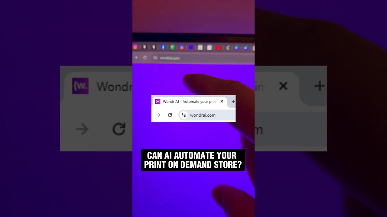 Automate your print on demand store using AI. #WondrAI #PrintOnDemand #AI #AITools #Ecommerce ...