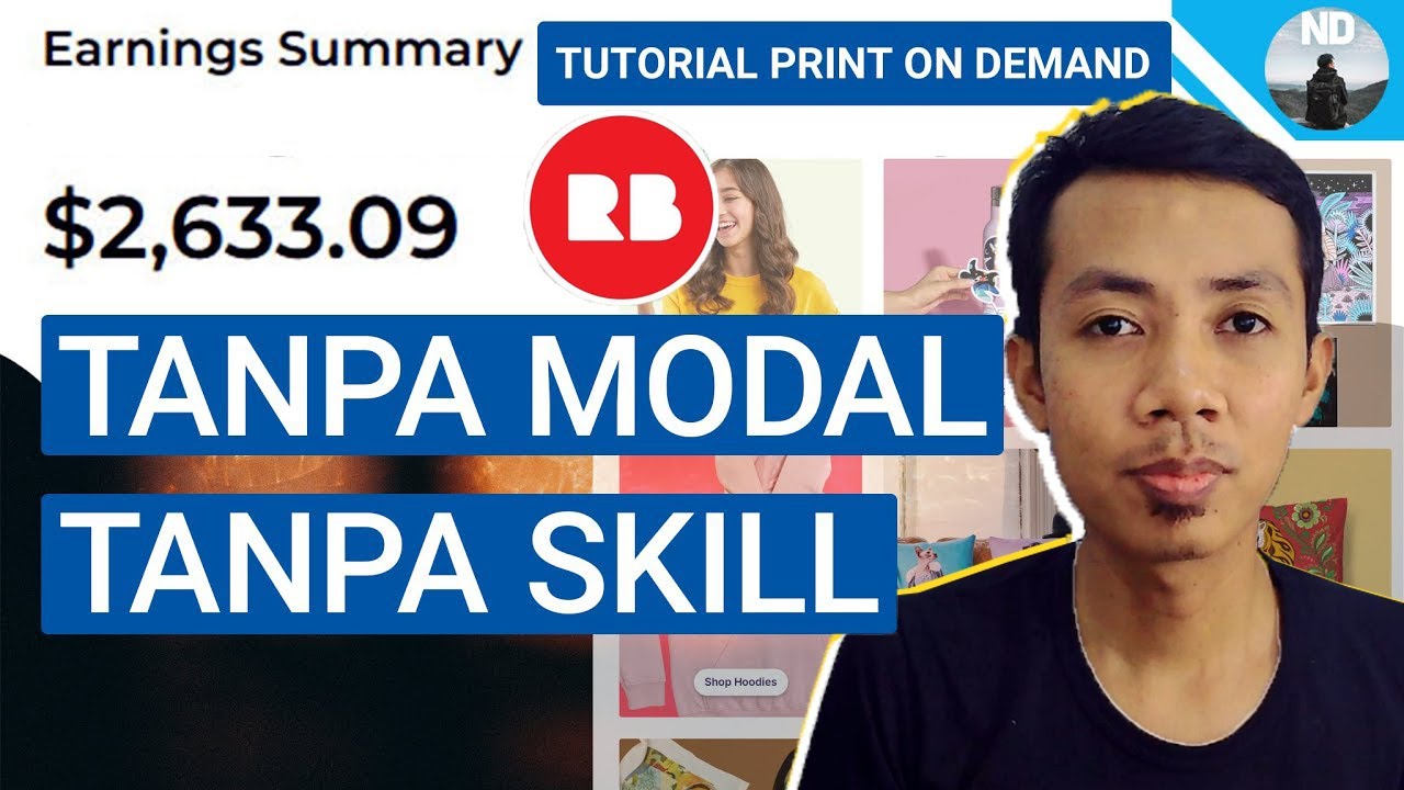 Tutorial Lengkap Bikin Toko REDBUBBLE Bisnis Online Tanpa Modal | Print On Demand Indonesia ...