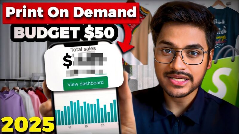 Print On Demand👕 Challenge with 50$ Budget (2025) – Part 1 - Oemed
